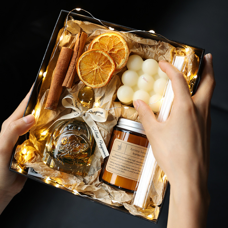 Gift Scented Set Aromatherapy Candle Box Set Ins Aroma Home Fragrance ...