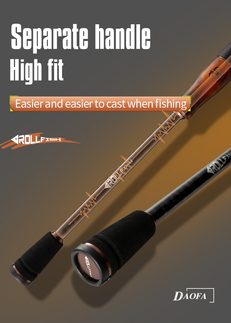 Real Wood Grip Fishing Rod ML Action 10-25LB 1.8M/1.98M/2.1M/2.4M ...