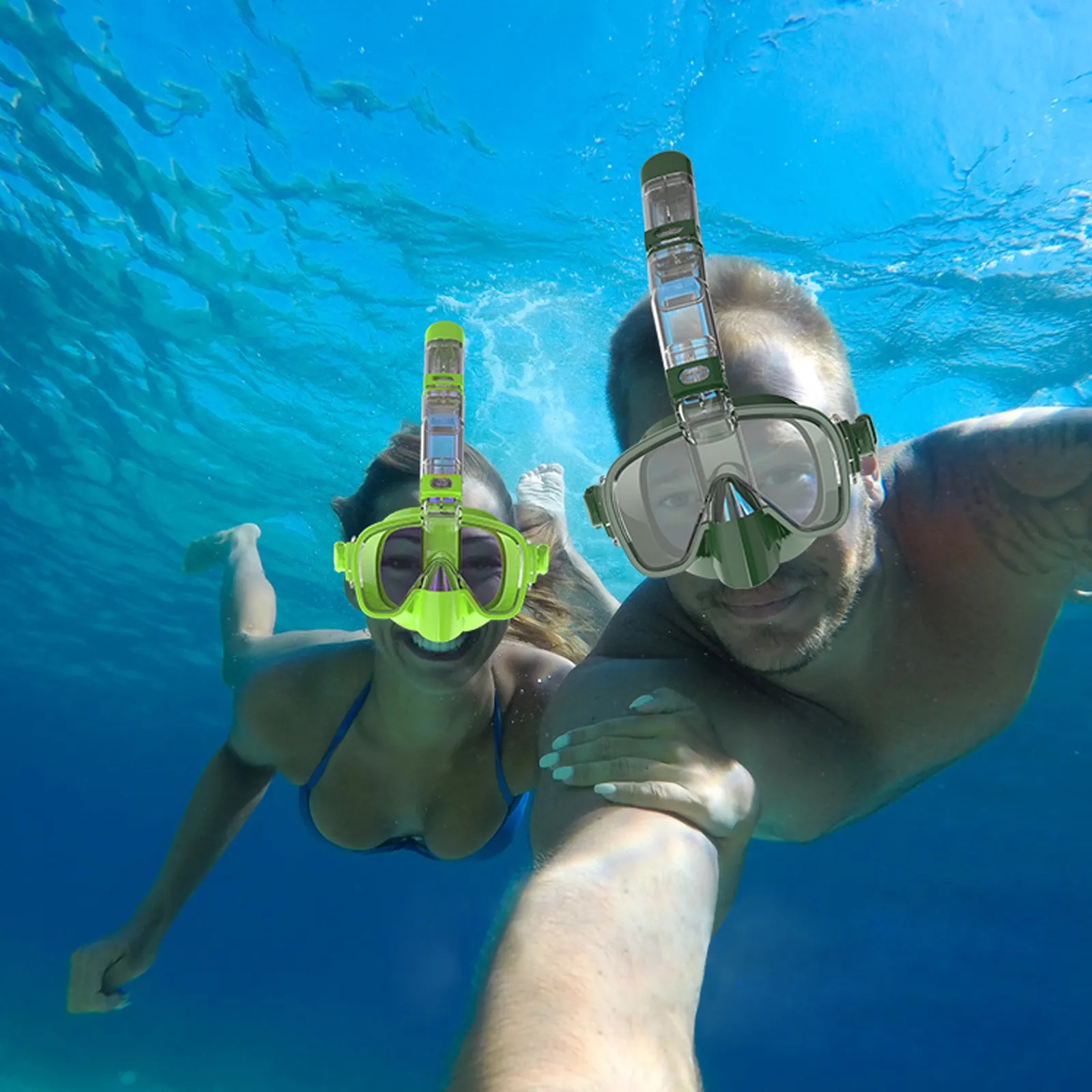 CCZedo COD Diving Masks Foldable Anti-Fog Snorkel Mask Set with Full ...