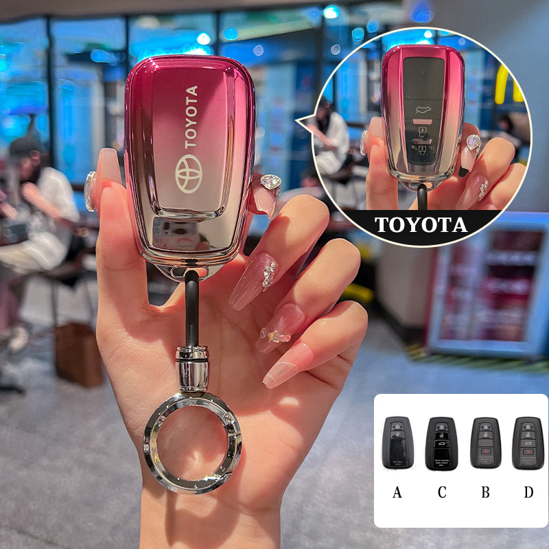 New Design TPU 2/3/4 Buttons Remote Smart Car Key Chain Ring Cover Case ...