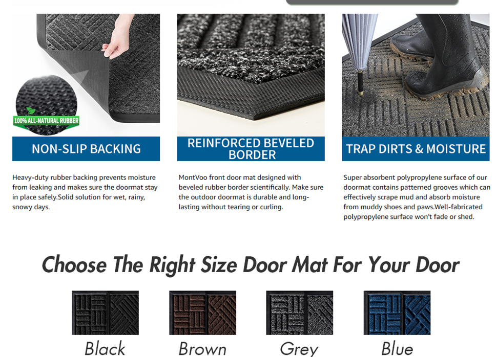 Door Mat Welcome Mat Outdoor Mat Anti Slip Floor Mat Front Door Mats ...
