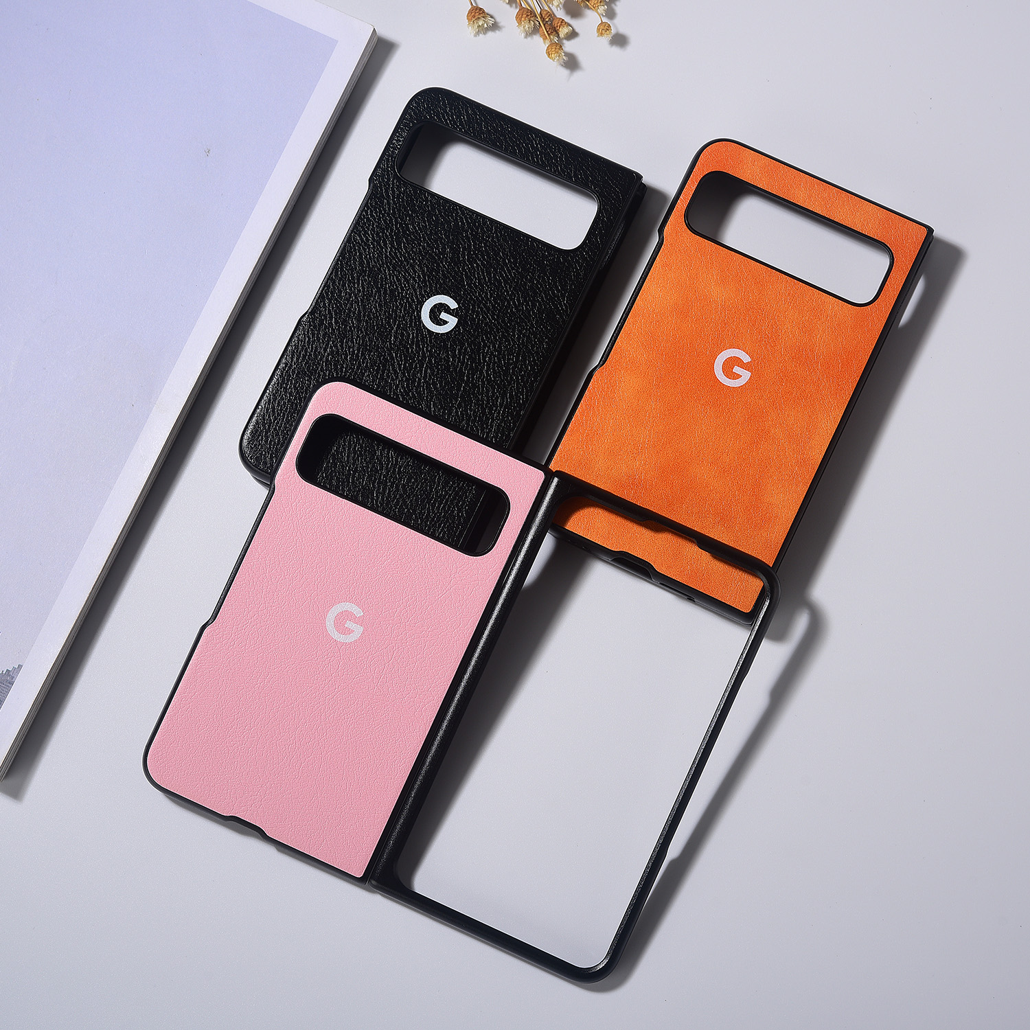 PU Leather Case For Google Pixel Fold 5G 2in1 Full Protective Cover ...