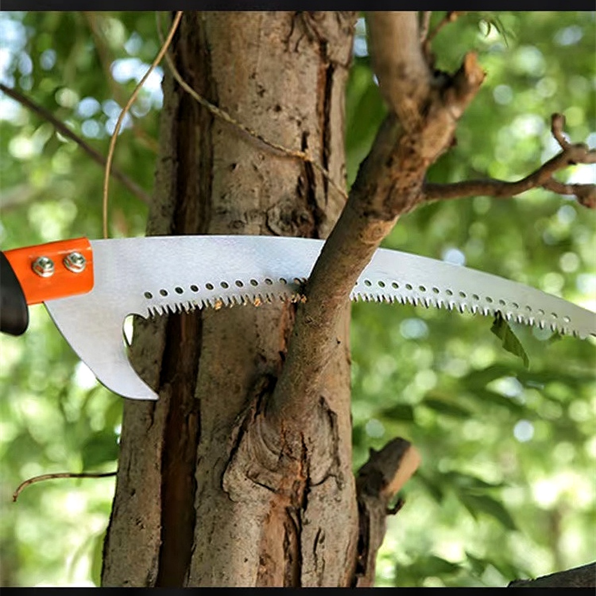 Tree pruning saw aluminum alloy telescopic pole aerial work tree ...
