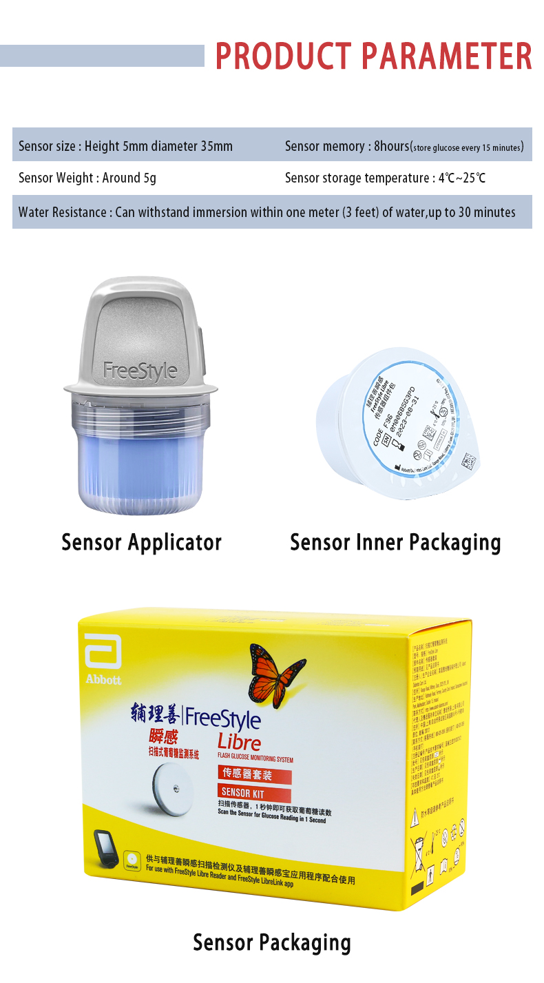 （Exp:2026-1）Freestyle Libre 24-hour real-time monitoring blood glucose ...