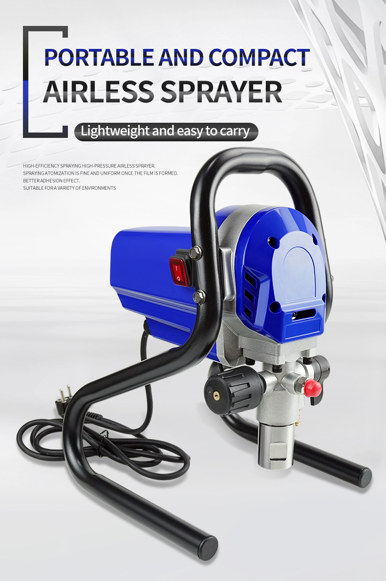 【ZHUITU】3.2L 2300w High Pressure Intelligent Wall Airless Sprayer 110v ...