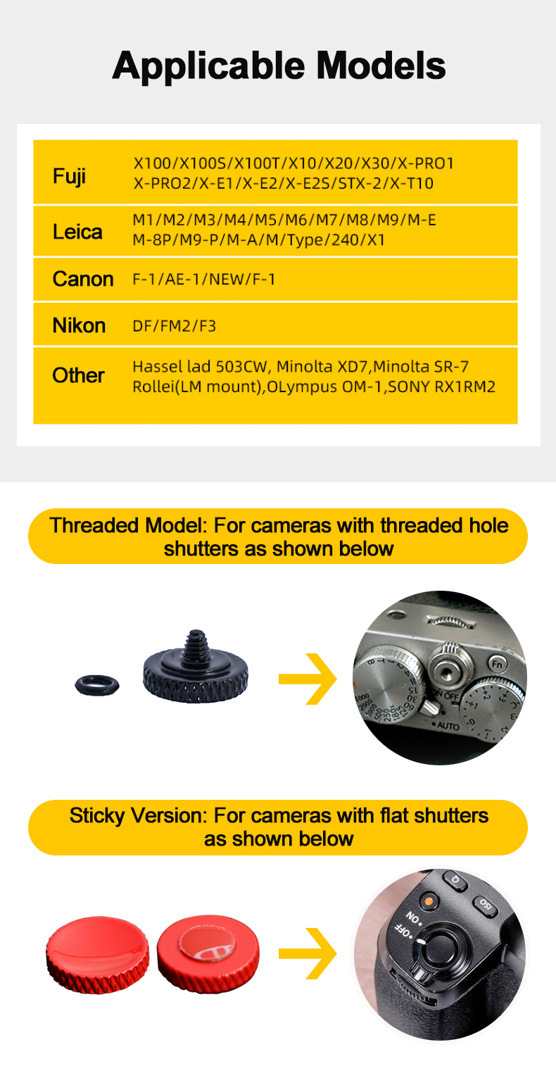 New Copper Concave Soft Shutter Release Button For Fujifilm Fuji XT20 X100F XT2 X100T XPRO2 ...