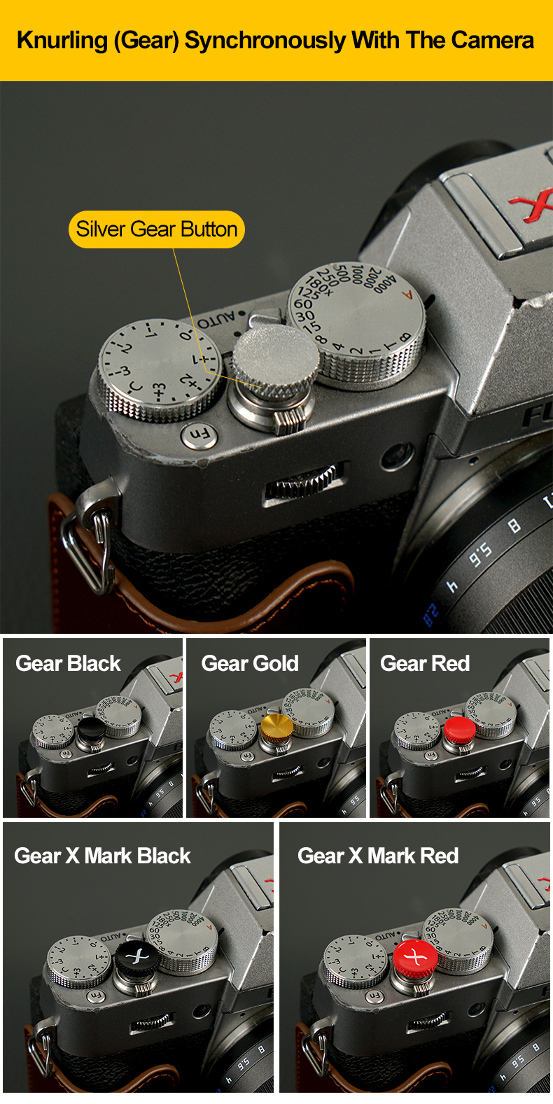 New Copper Concave Soft Shutter Release Button For Fujifilm Fuji XT20 X100F XT2 X100T XPRO2 ...