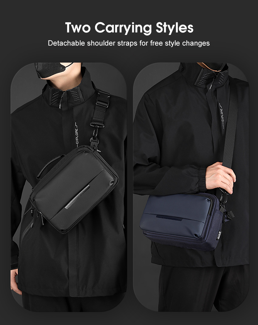 Menspe Men’s Bags Chest Bag Fashion Shoulder Bag Handheld Bag Cross ...