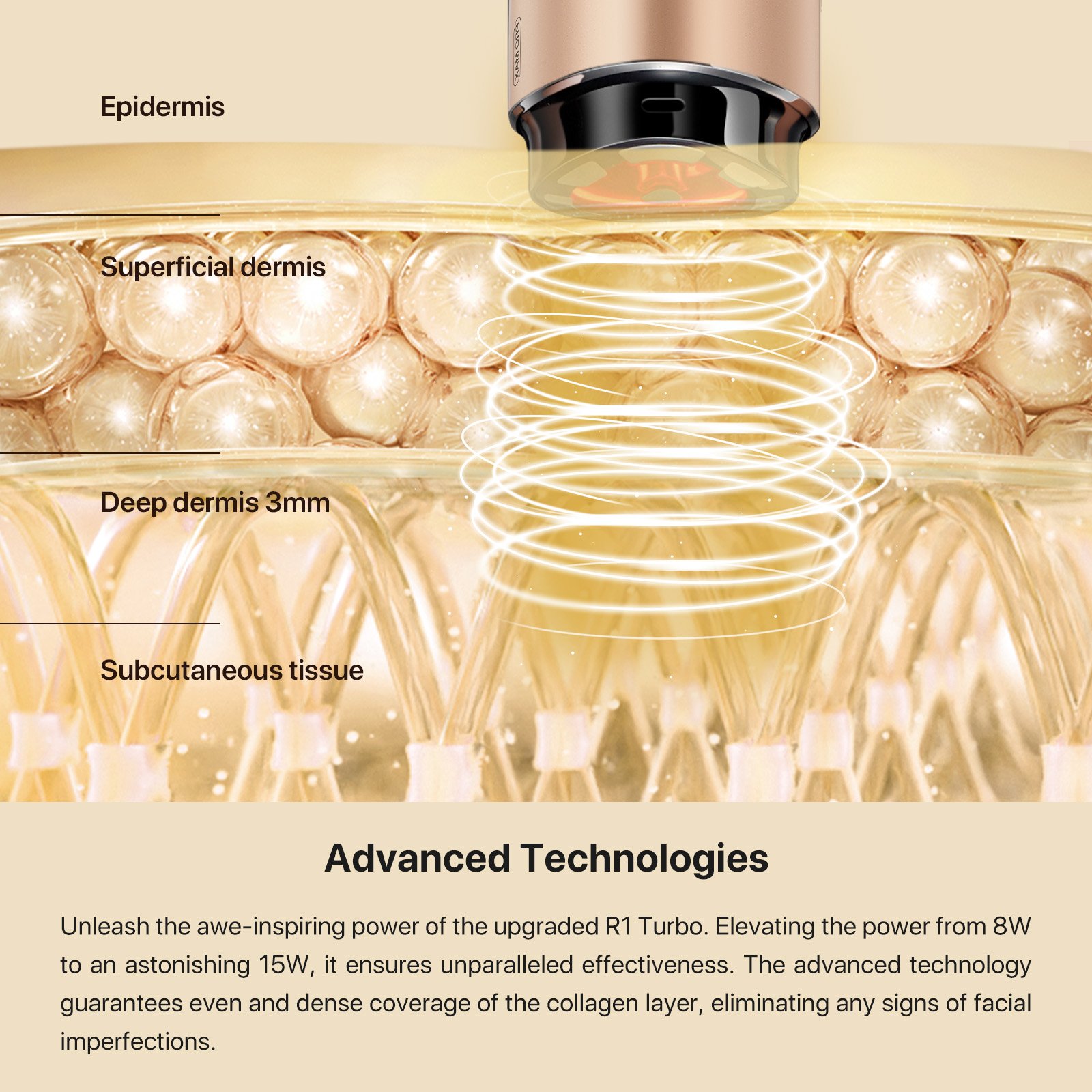 AMIRO R3 Turbo Facial RF Skin Tightening Device Microcurrent Treatment ...
