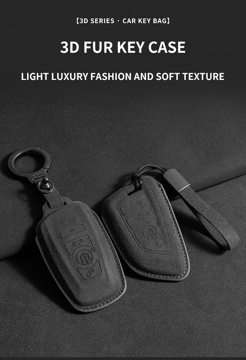 Leather Car Key Case Cover Keychain Holder For BMW X1 X2 X3 X5 X6, 2 5 ...