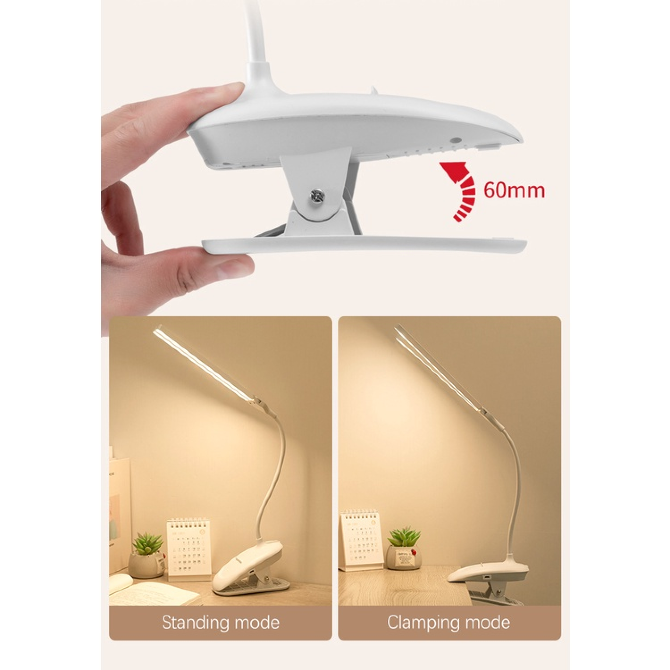 Adjustable Study Table Lamp Learning LED Desk Lamp USB Charging Light ...