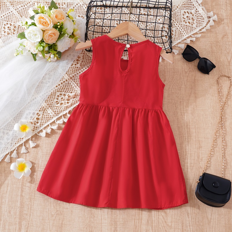 Kids Girl's Dress Pure Cotton Fashion Flower Drees For Girl Kids Baby ...