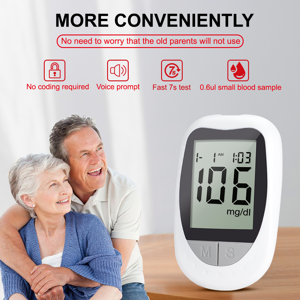 Blood Glucometer Set 100PCS Strips Original Blood Suger Monitor With ...