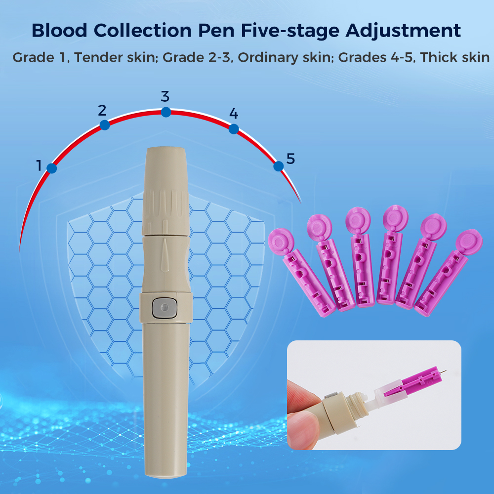 Blood Glucometer Set 100PCS Strips Original Blood Suger Monitor With ...