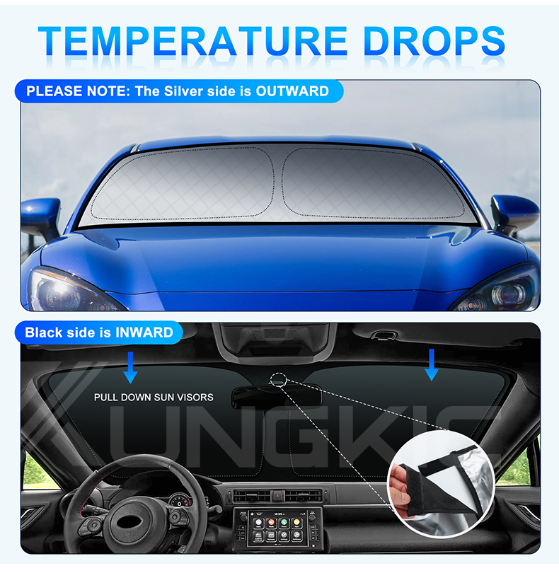 For Subaru BRZ Toyota GR86 2021-2024 Car Sunshade Foldable Front ...