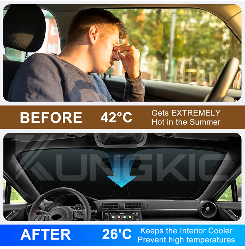 For Subaru BRZ Toyota GR86 2021-2024 Car Sunshade Foldable Front ...