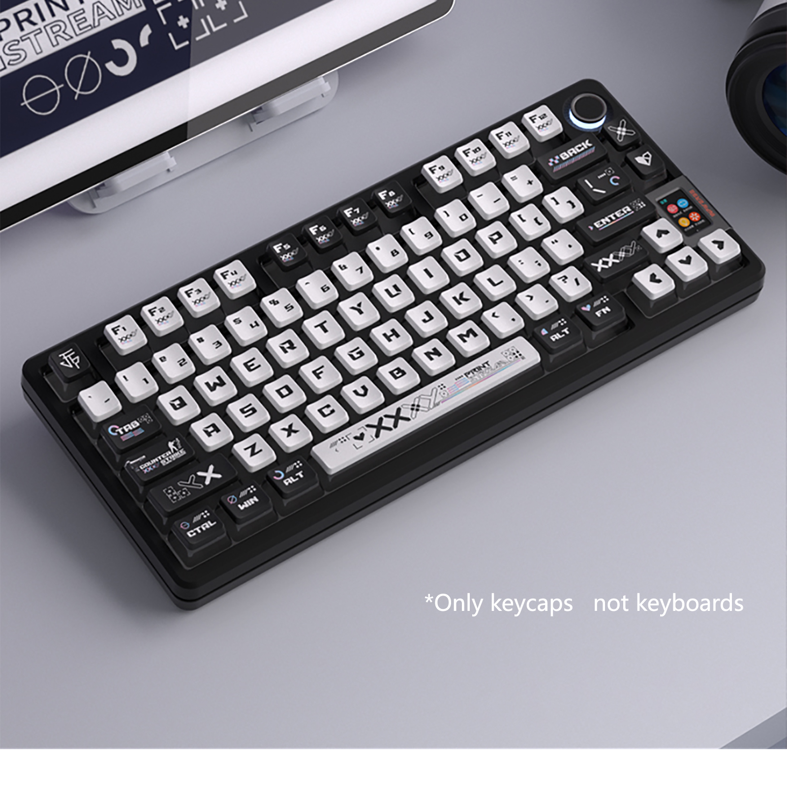Print Stream Keycap OEM height 122 keys PBT Five sided thermal ...