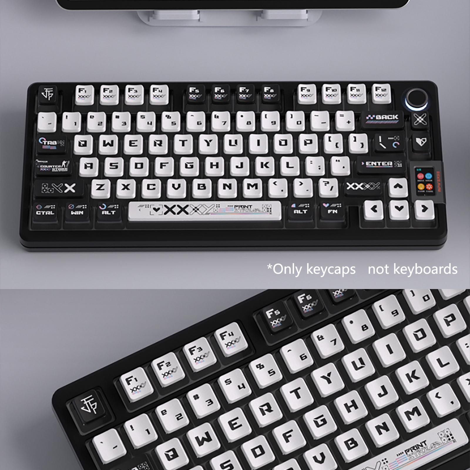 Print Stream Keycap OEM height 122 keys PBT Five sided thermal ...