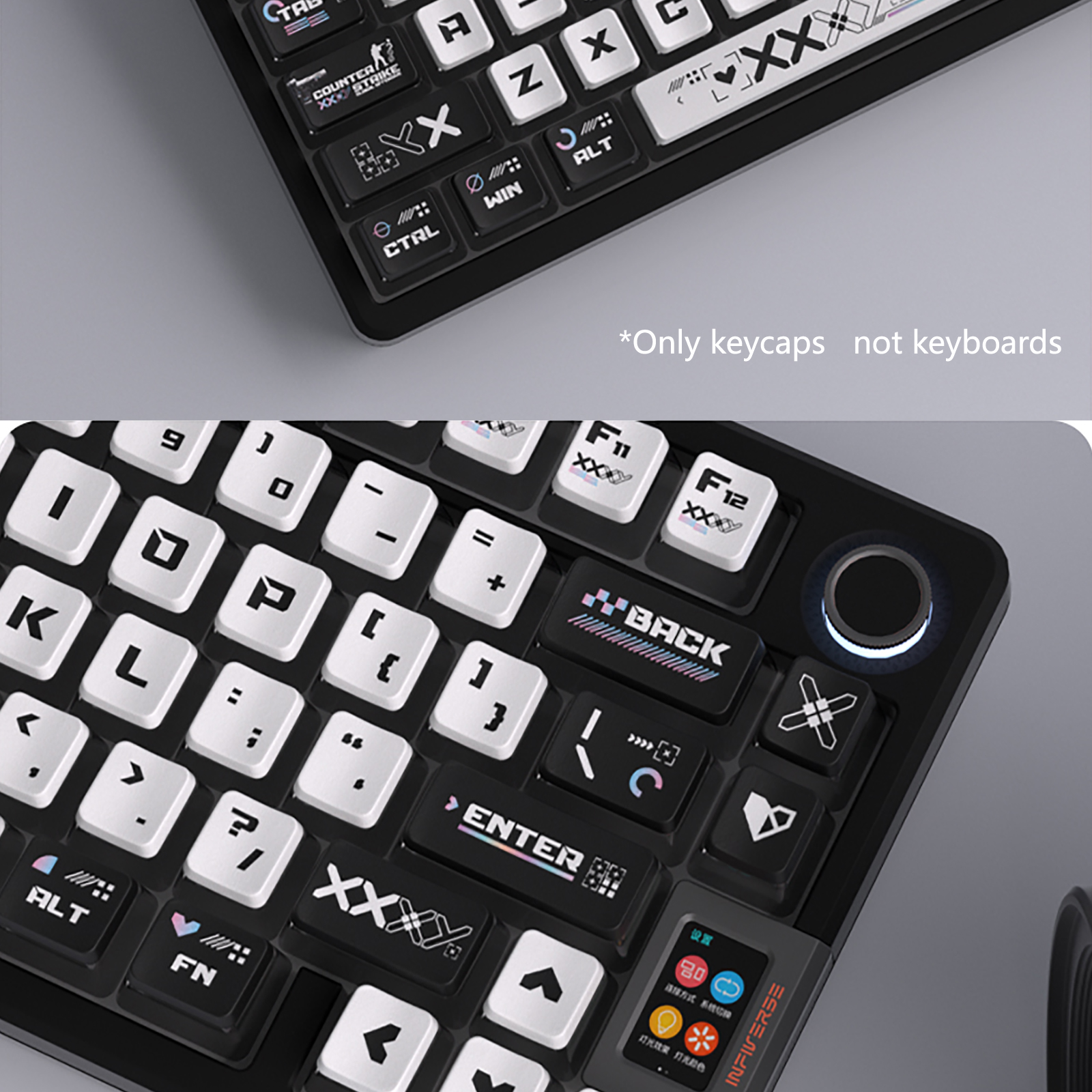 Print Stream Keycap OEM height 122 keys PBT Five sided thermal ...