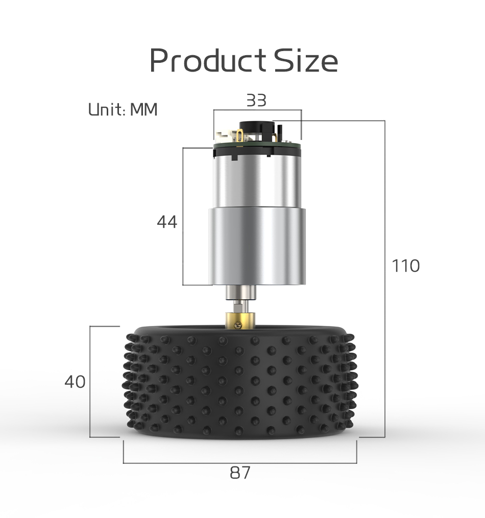 JGB37-520 Hall Encoder DC Brush Gear Motor 6V/12V Forward And Reverse ...
