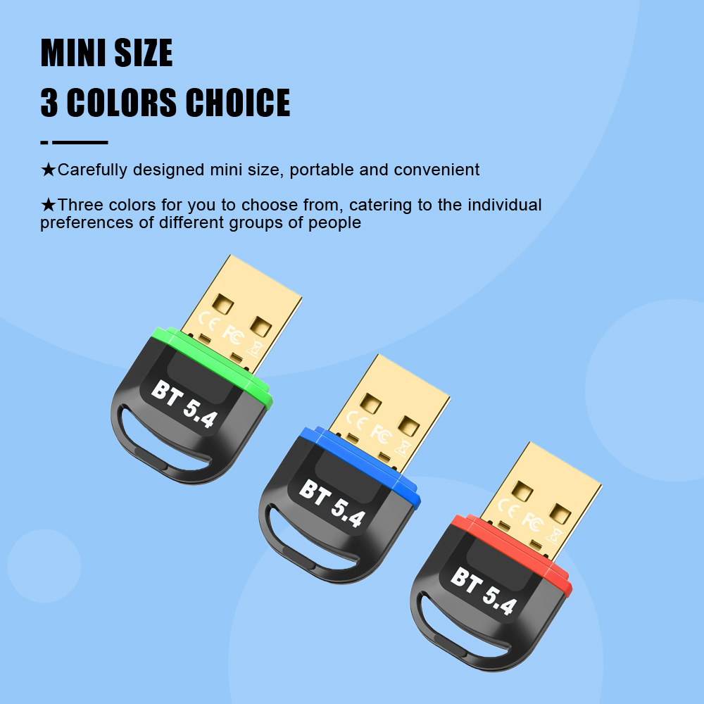 USB Bluetooth 5.4 Wireless Transmitter Adapter For PC Keyboard Mouse ...