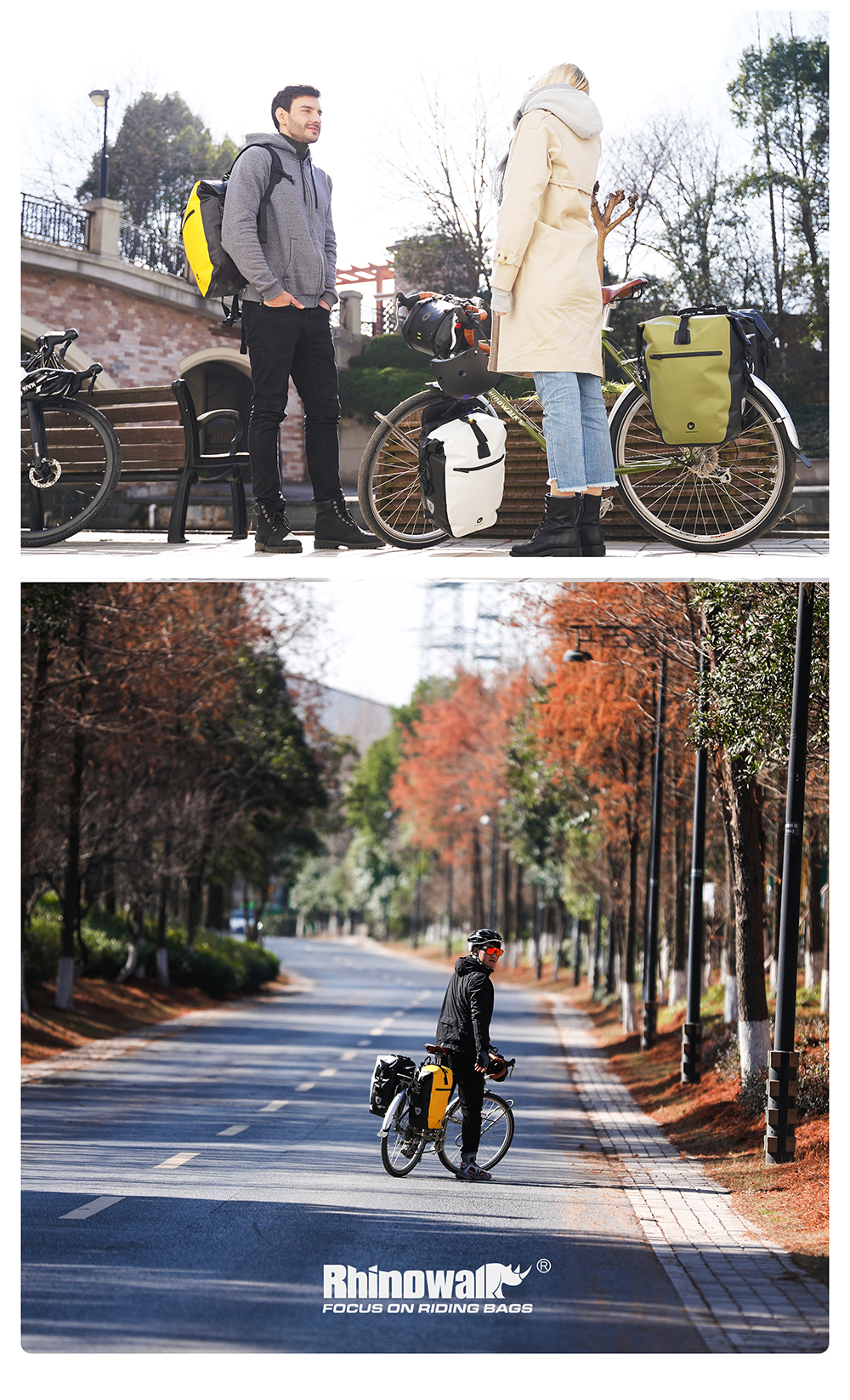 Rhinowalk Bike Men's Waterproof Pannier Bag (27L) | Shopee Malaysia