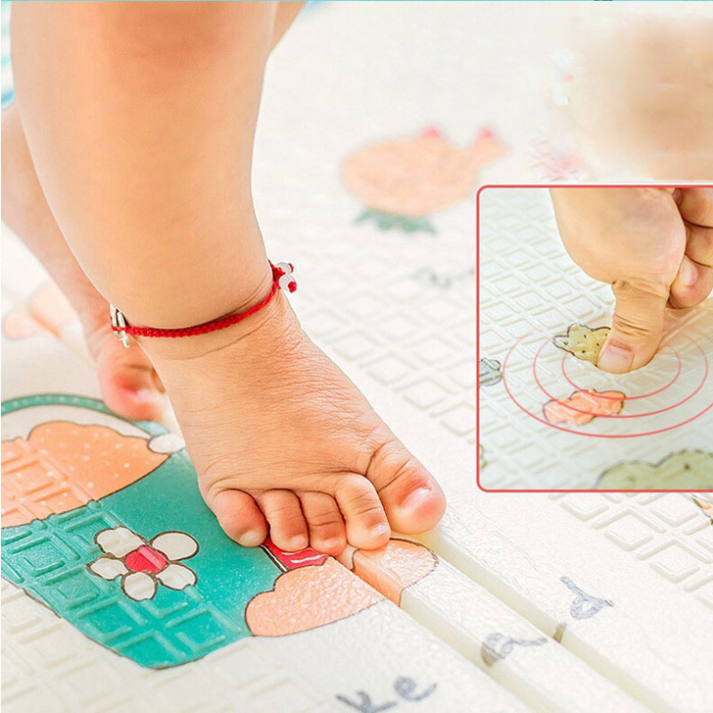 180/200cm Baby Play Mat Crawling Pad Large Foldable Kid Carpet Playmat ...