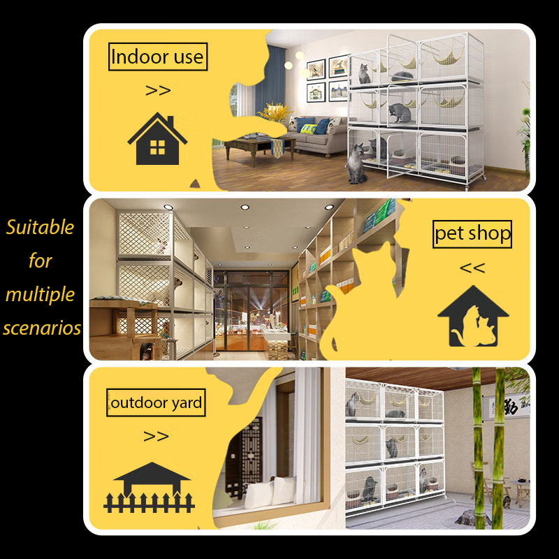 Sangkar Kucing Besar Platform Cat House Cat Villa White for Many Cats ...