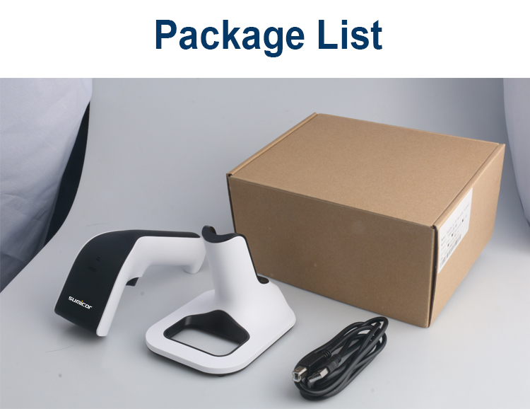 1D＆2D Bluetooth Wireless Barcode Scanner with Charging Stand, Cordless ...