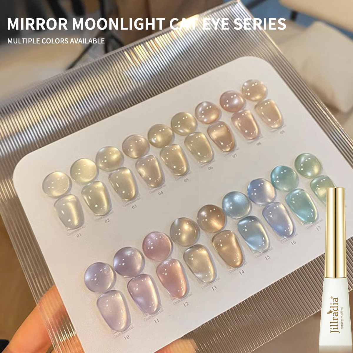 1Pc 10Ml 18colors Mirror Moonlight Cat Eye Magnetic Gel Polish Set with ...