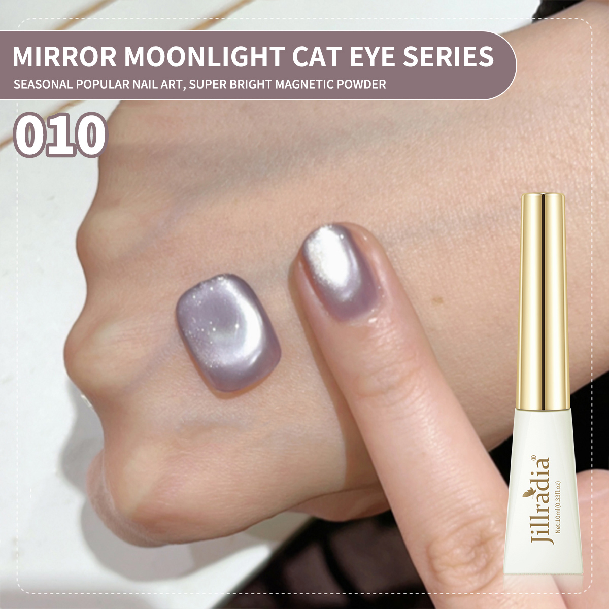 1Pc 10Ml 18colors Mirror Moonlight Cat Eye Magnetic Gel Polish Set with ...
