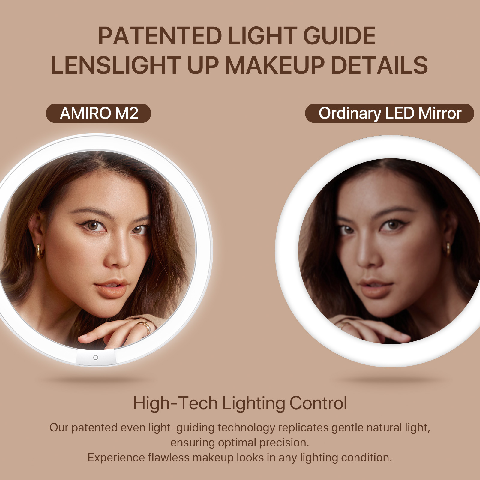 AMIRO M2 LumoCube Portable LED Bag Mirror | Shopee Malaysia