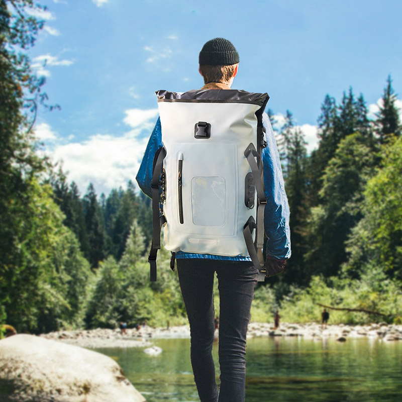 32L Waterproof Backpack, Roll Top Kayak Dry Bag, Marine Dry Bags ...