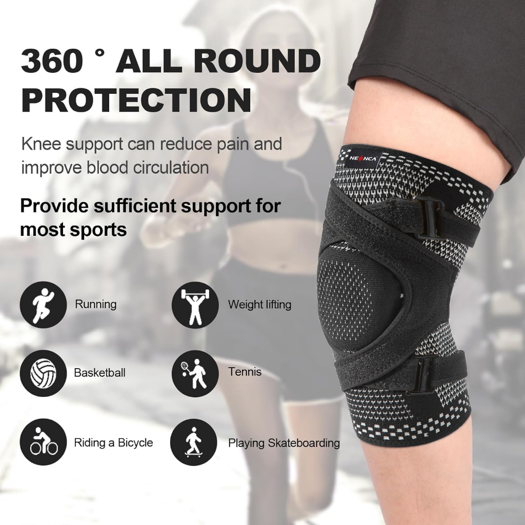 NEENCA Patellar Tracking Knee Brace with Butterfly Shaped Strap ...