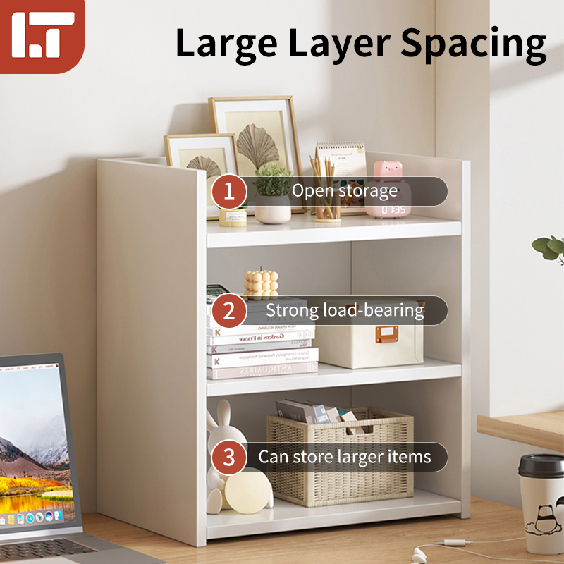 Multi-layer Desktop Rack Book Shelf Rak Buku Storage Shelf Book Rack ...