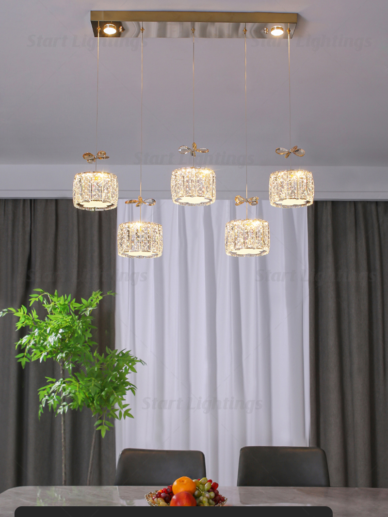 Light Luxury Restaurant Pendant Light Simple and Creative Dining Hall ...