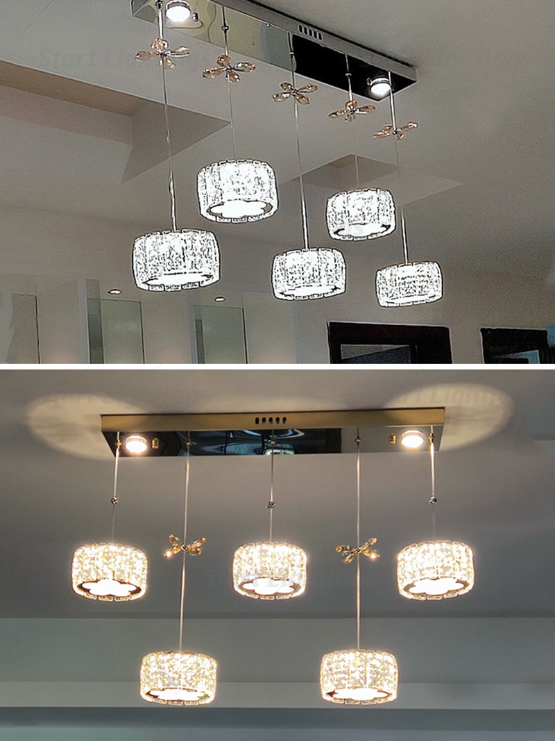 Light Luxury Restaurant Pendant Light Simple and Creative Dining Hall ...