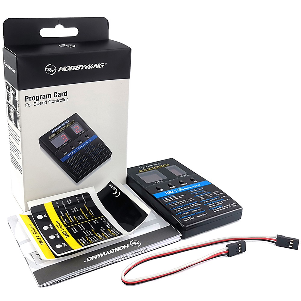 Hobbywing Fusion SE 1/10 Brushless Motor And ESC LED Program Card Box ...