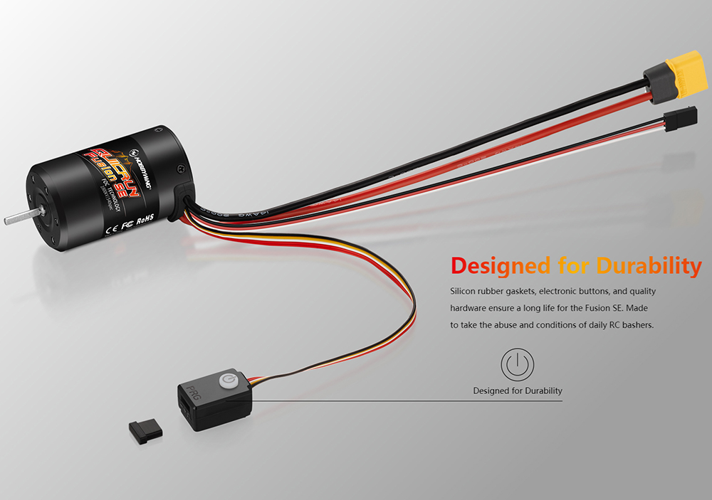 Hobbywing Fusion SE 1/10 Brushless Motor And ESC LED Program Card Box ...