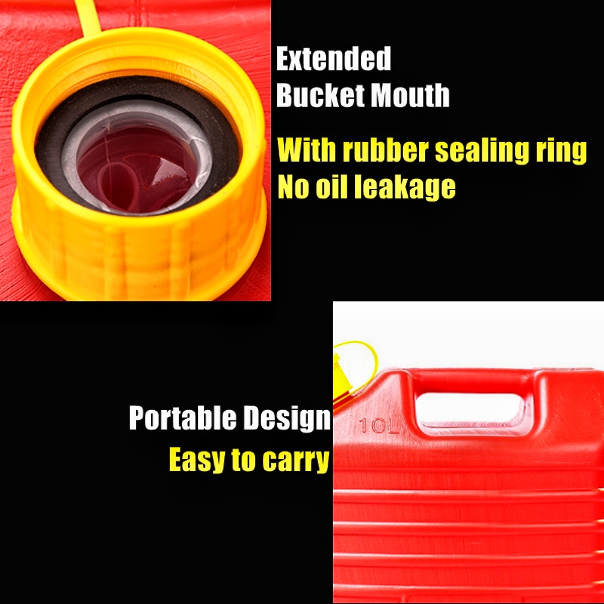 (5L,10L, 20L) Gasoline Tank Jerry Can petrol HDPE reserve fuel tank Oil Tank MotorcycleTong ...