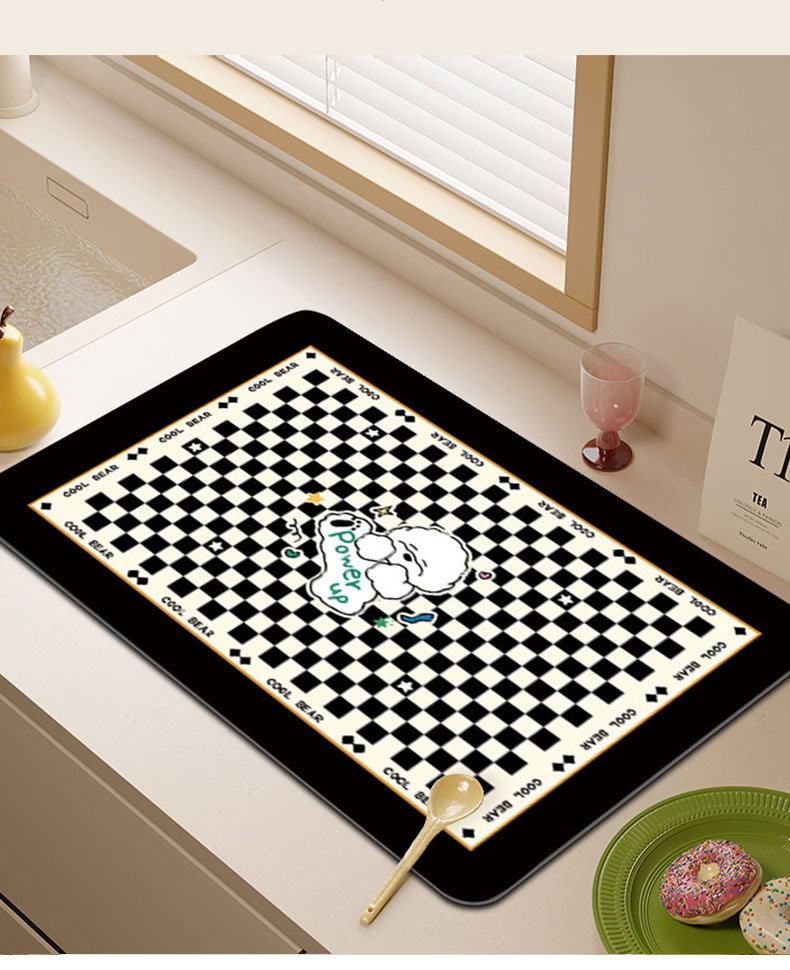 Cartoon Puzzle Diatom Mud Drain Mat | Shopee Malaysia