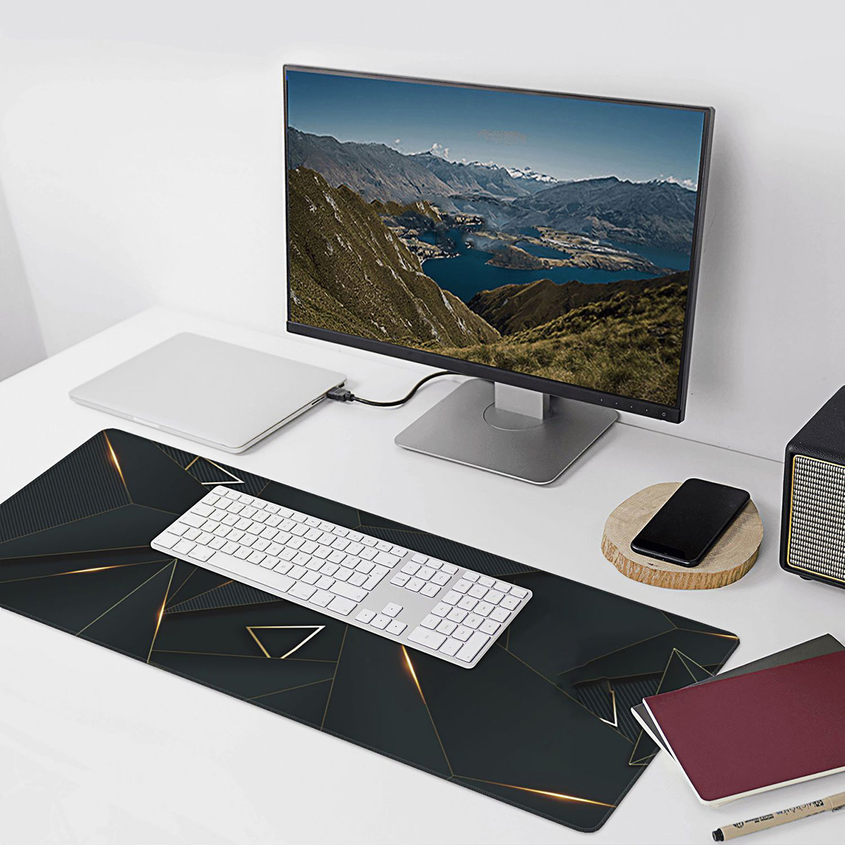 1PC Large Mouse Pad, Office Gaming Table Mat, Non-slip Rubber Base ...