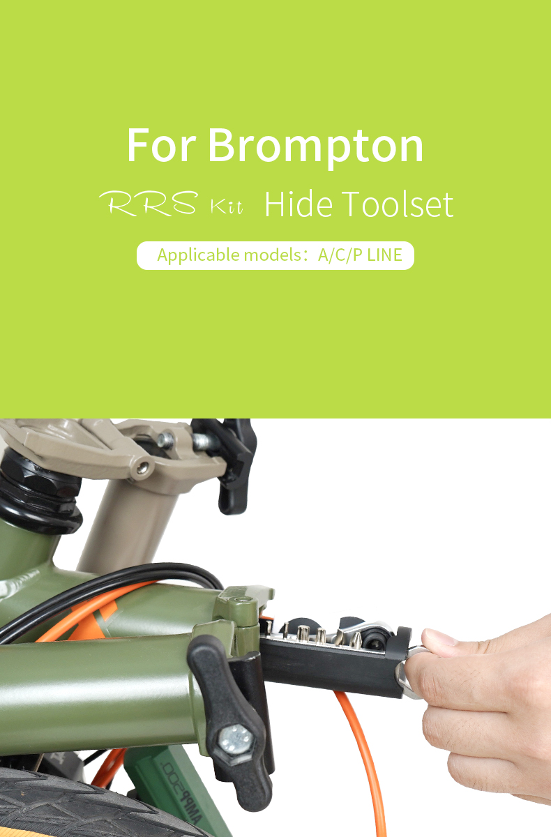 Hidden Tool Box for Brompton accessories magnet Frame Inner Storage bag ...