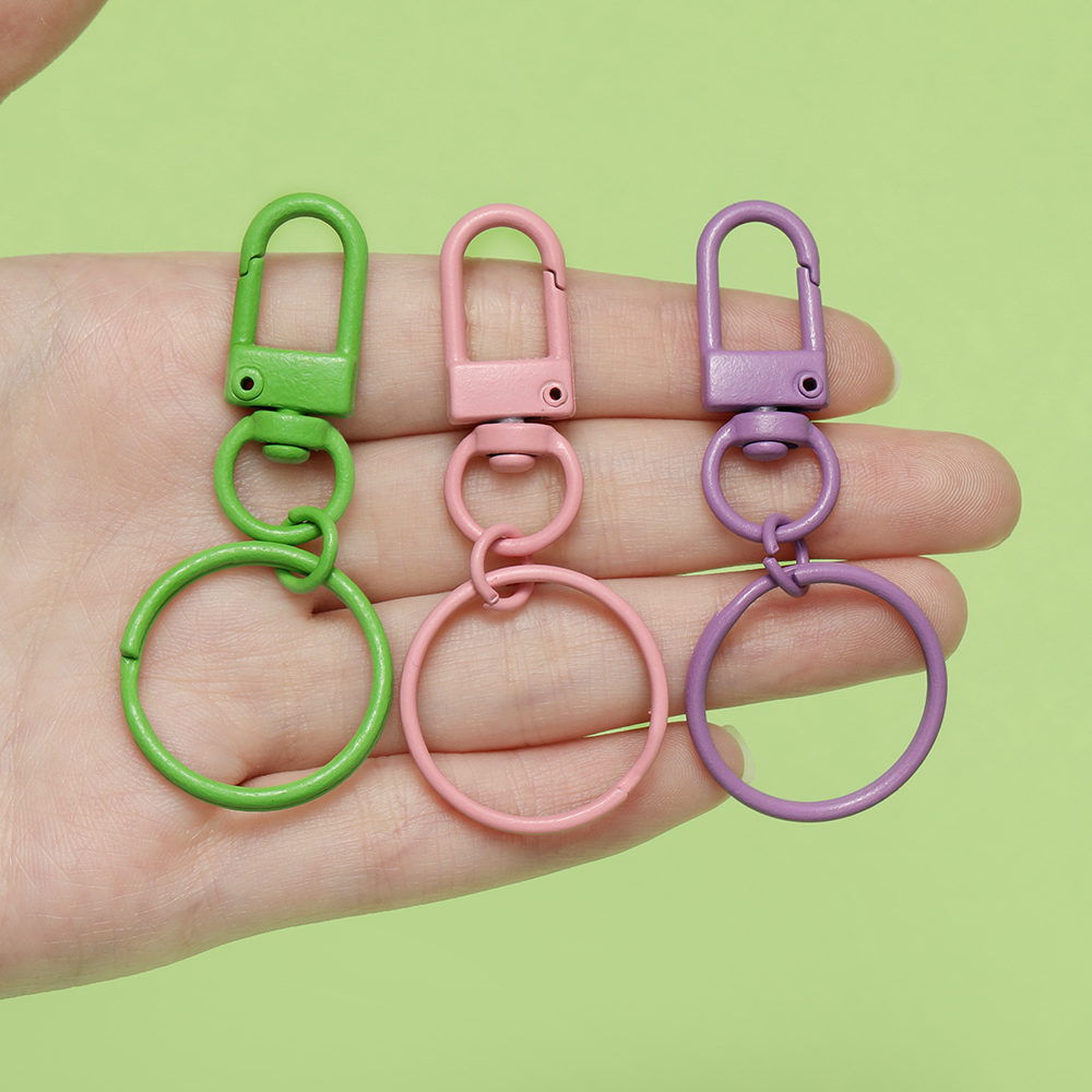 St. kunkka 5 Pieces Candy Color Claw Hook Keychain with Key Ring Ring ...