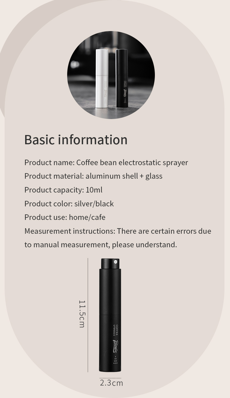 BINCOO Coffee Bean Sprayer Anti-static Spray Bottle Coffee Spray Water ...