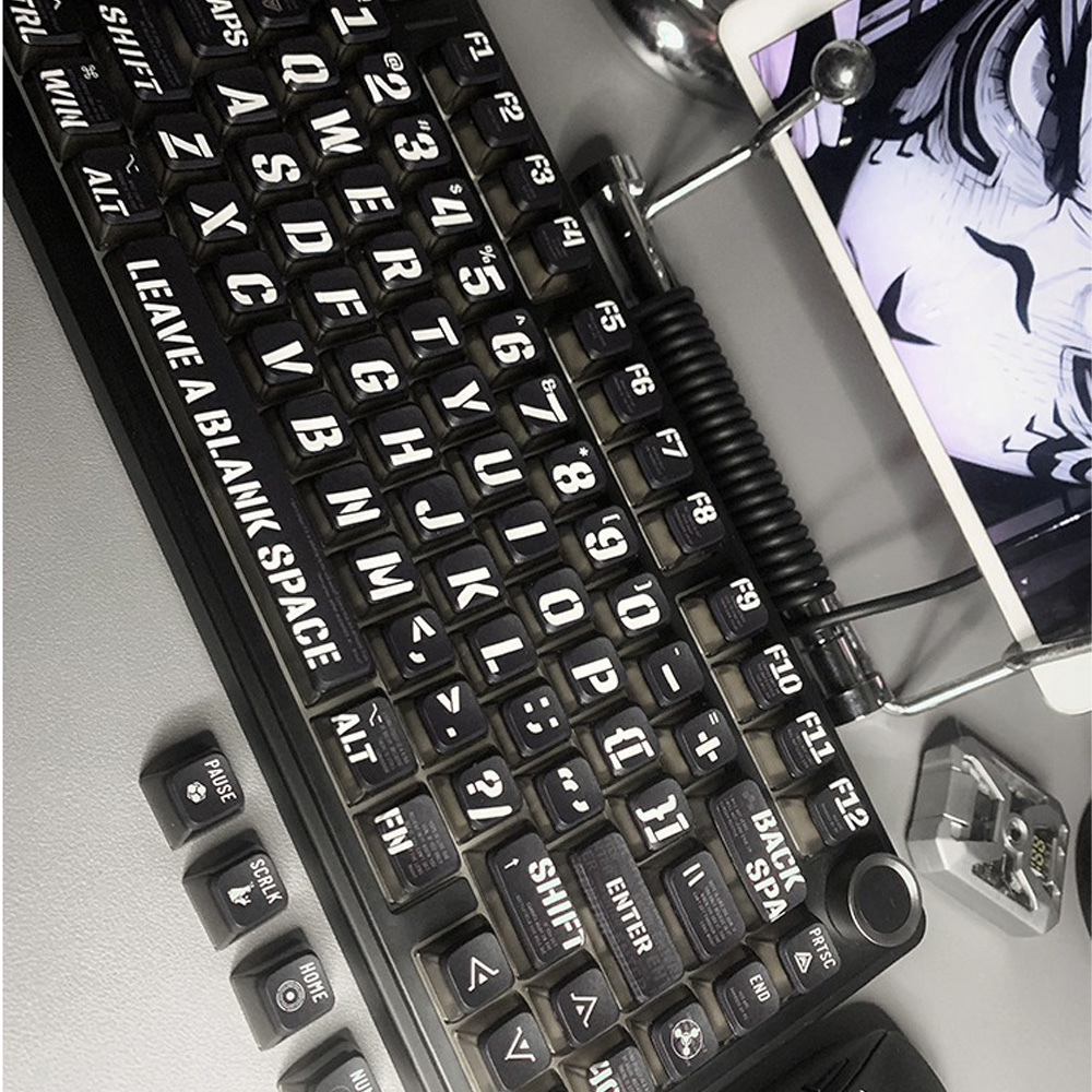 -LW- KEY CERBERUS Dark Language Lies Pudding Keycap 120keys Customized ...