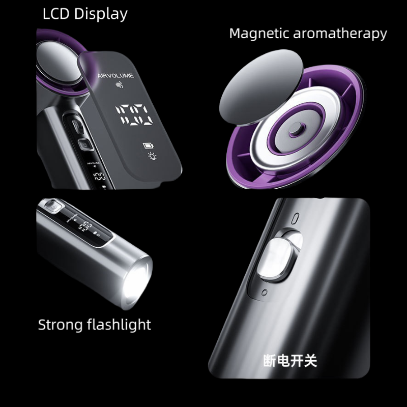 High speed Handheld Fan 100 Wind Speeds, Portable Mini Bladeless ...