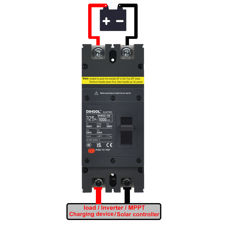 DC MCCB Molded Case Circuit Breaker 2P 12V 24V 1000V 1500V 100A 200A ...