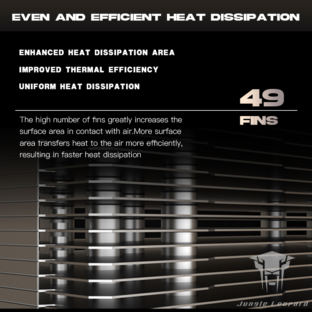 Jungle Leopard KF400 ARGB CPU Cooler 120mm PC Fan Infinity Mirror ARGB ...