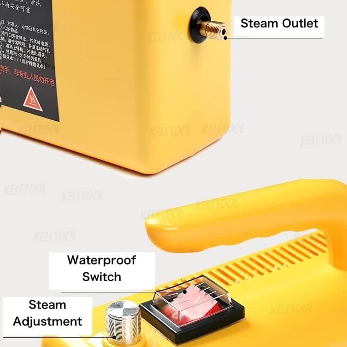 Steamer Cleaner 3500W High Pressure Steam Cleaning Machine Handheld ...